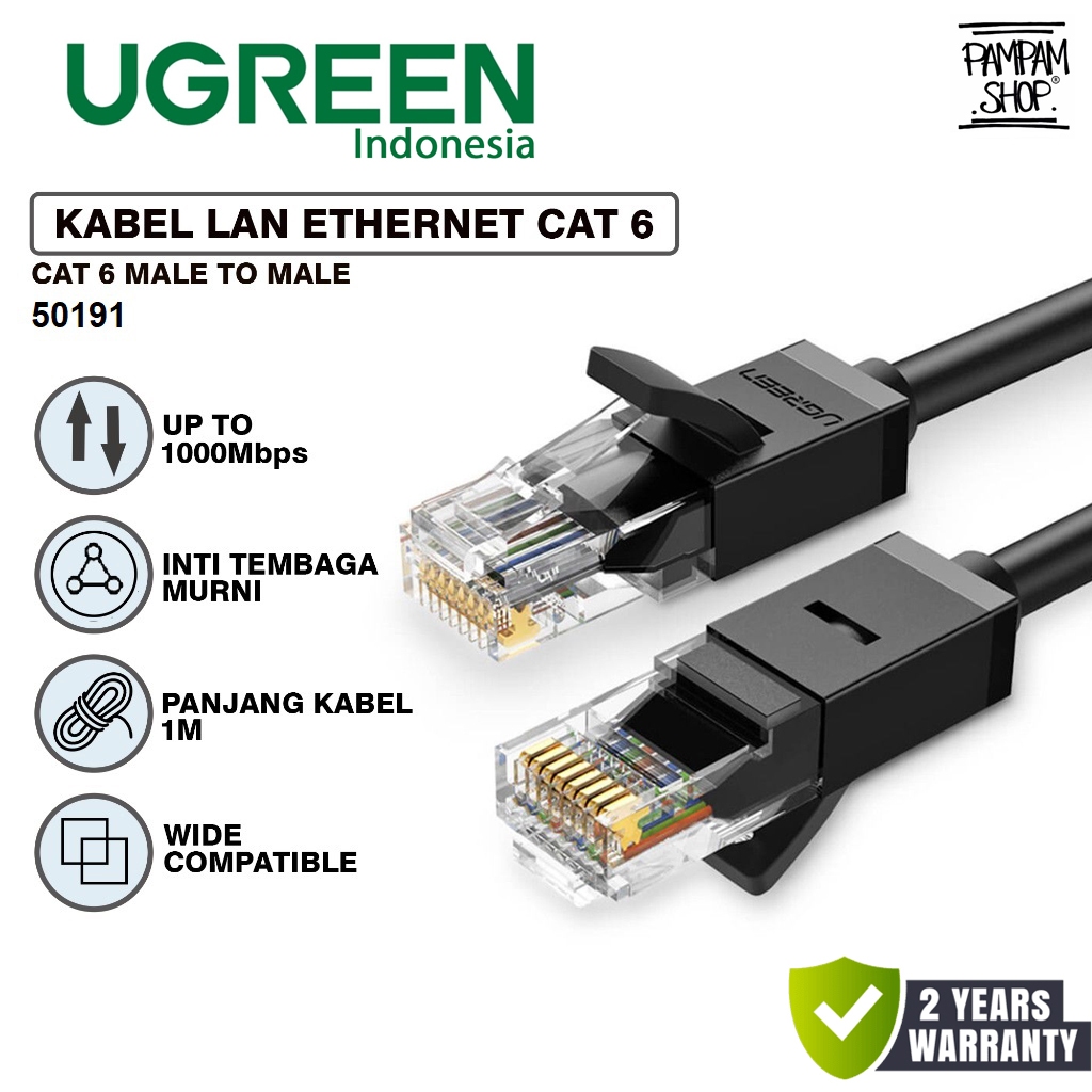 UGREEN Cable LAN UTP CAT 6 Alta Velocidad Seis Tipos De Rojo RJ45 ...