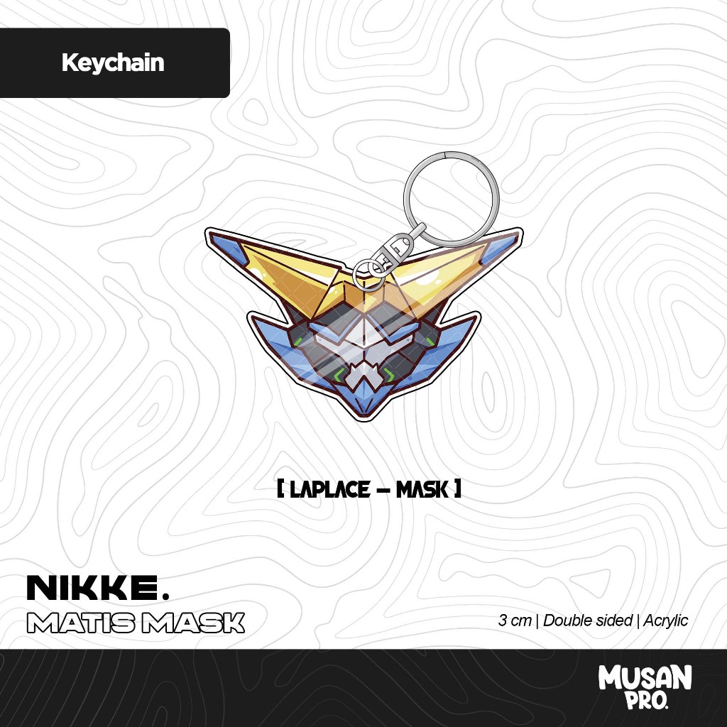 Llavero NIKKE MATIS SQUAD Máscara-Laplace-Maxwell-Drake-Fan Merch-Musan ...