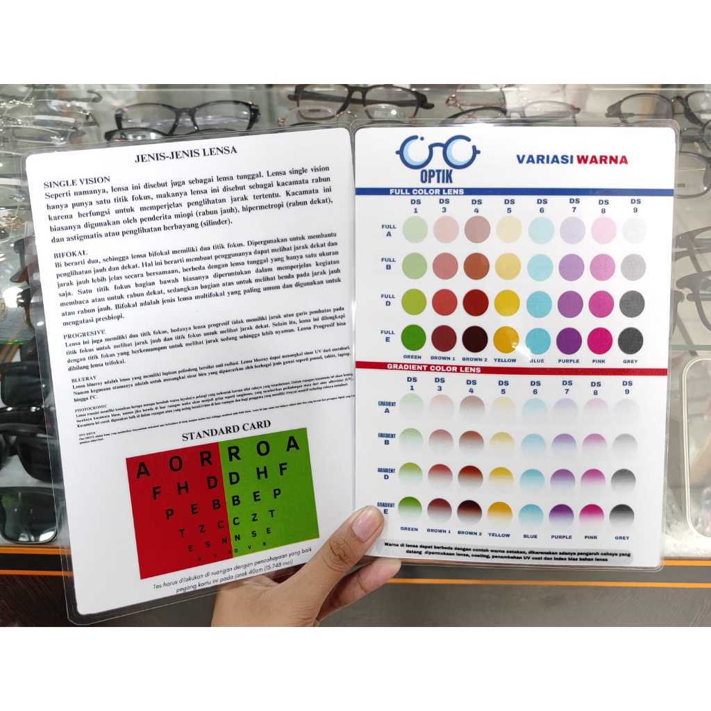 Tarjeta MATA Jaeger , De Lectura Ejemplo De Color De Lente De 2 Caras ...