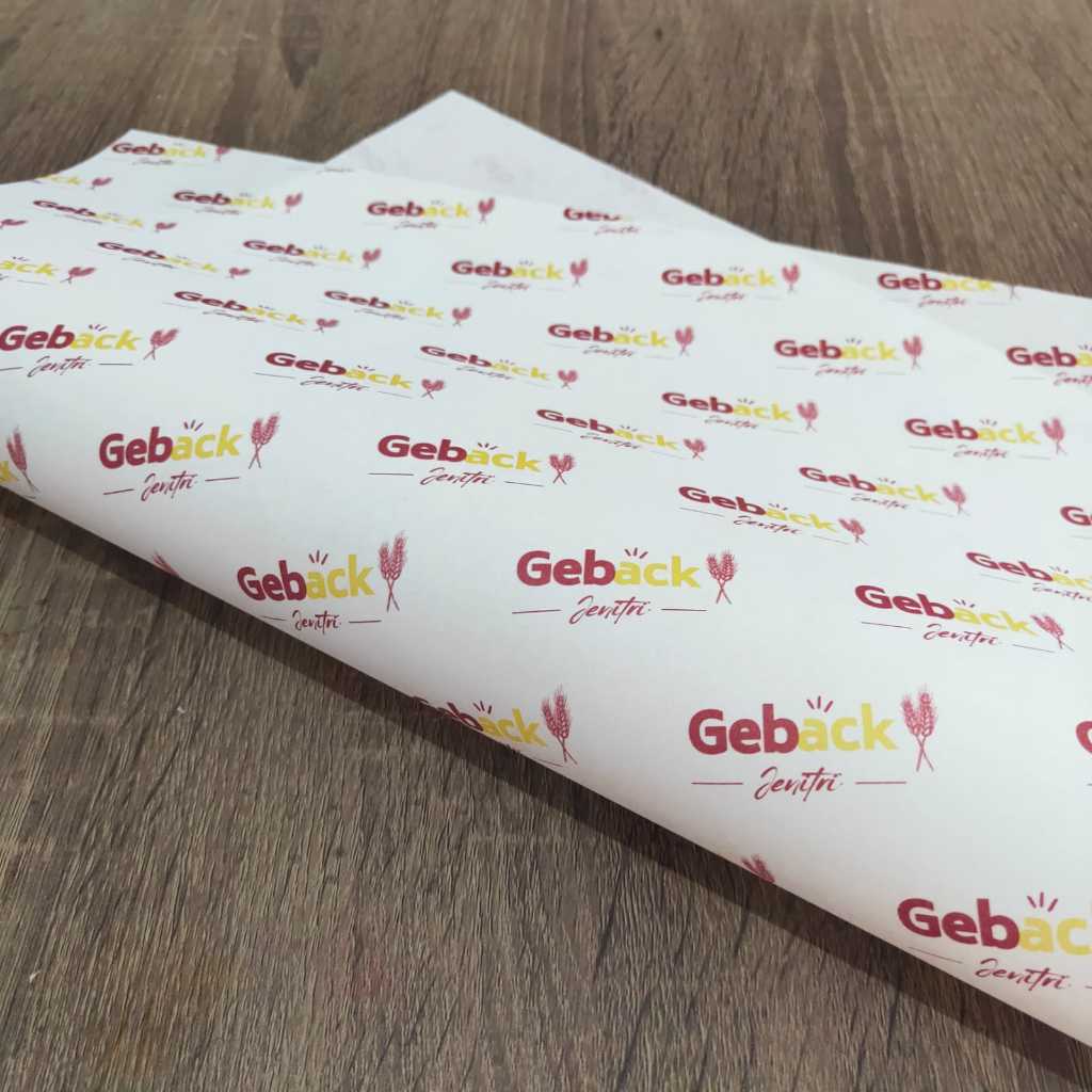 Papel De Pan Personalizado De Calidad Alimentaria 21,5 x 52 cm-Envolver ...