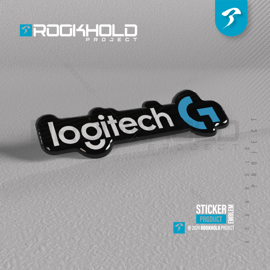 Pegatina Con El Emblema Del Logotipo De Logitech | En Relieve Para Pc | Shopee México