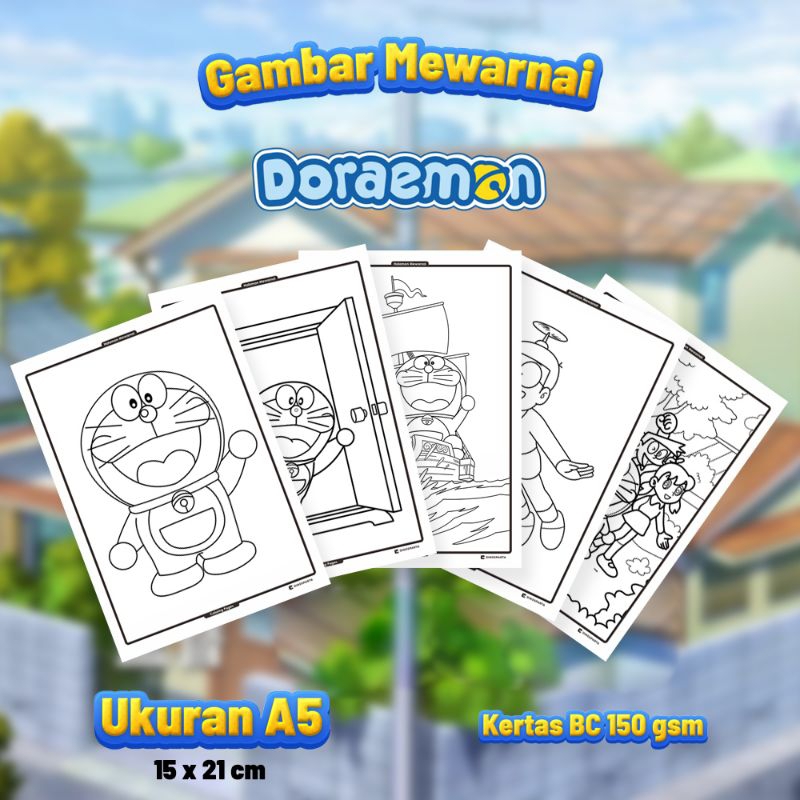 Doraemon Cuadro Para Colorear Relleno De 20 Hojas De Papel Grueso BC | Shopee México