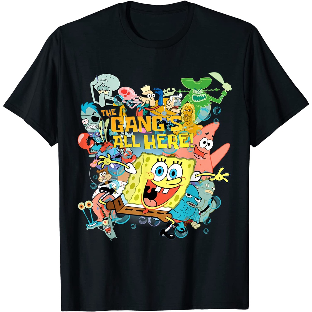 Bob Esponja Squarepants Camiseta Para Niños ¡ Las Pandillas Todo Aquí ...