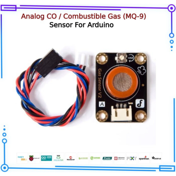 Dfrobot Gravity : Sensor Analógico De Gas CO/Combustible MQ9 Para La Calidad De Arduino | Shopee ...