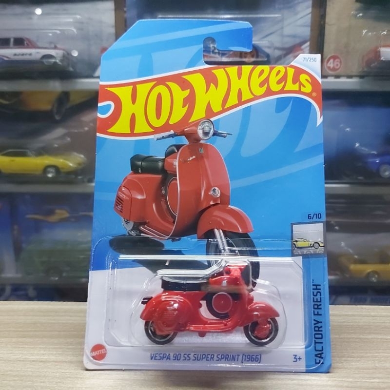 Hot WHEELS VESPA 90 SS SUPER SPRINT 1966 Rojo 2024 | Shopee México