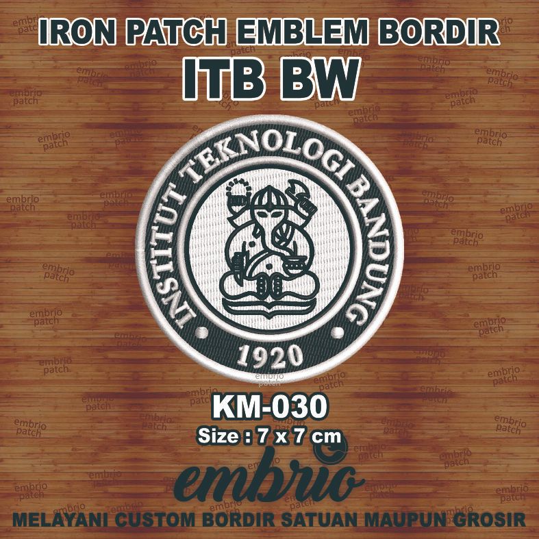 Itb Parche Bordado Emblema Bandung Instituto De Tecnología logo-7cm ...
