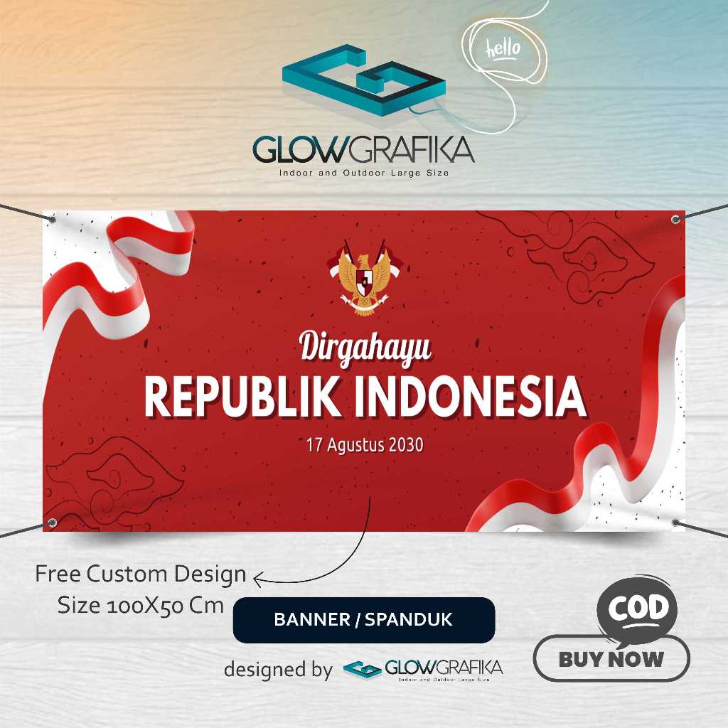 MERAH PUTIH Imprimir Banners Personalizados Rojo Y Blanco Minimalista ...