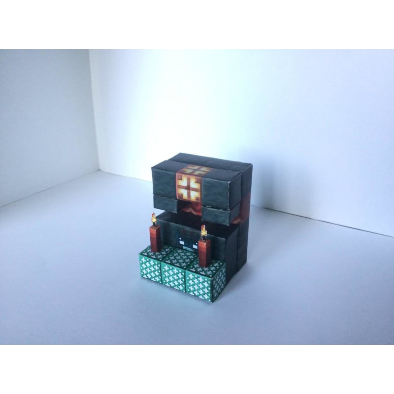 Minecraft ominous vault diorama papercraft Hoja De Patrones Para La ...