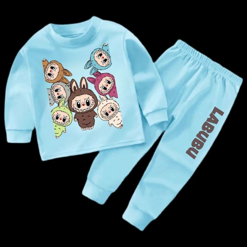 Labubu Pijama Para Niños De 0 A 4 Años/Traje Largo viral | Shopee México
