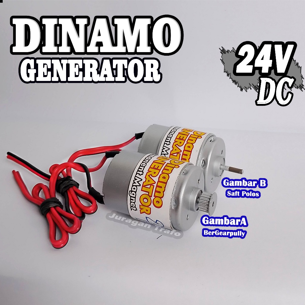 Generador De Dinamo DC 24V Con Engranaje Y Saft Liso Super Calidad ...
