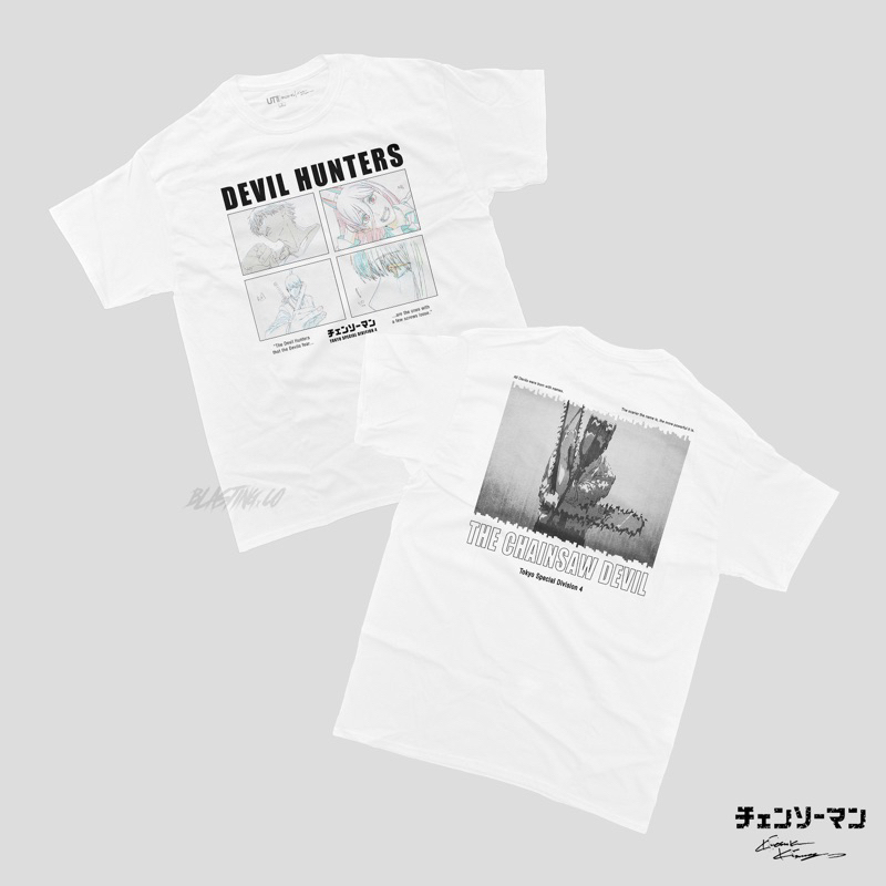 Uniqlo X Motosierra Hombre X KOSUKE KAWAMURA | Camisetas De Anime Denji ...