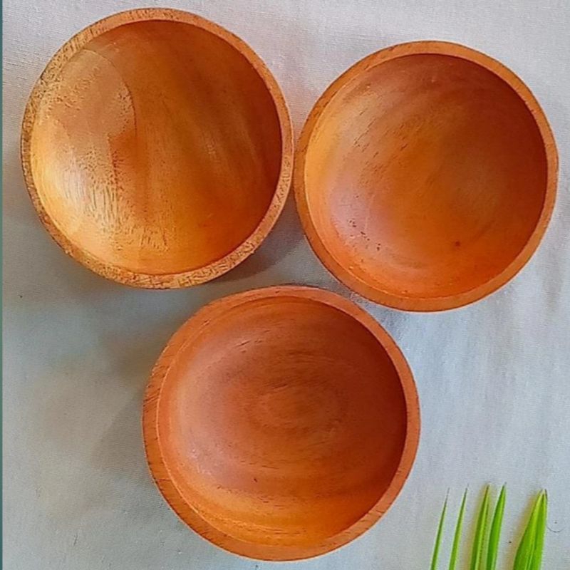 KAYU Tazón De Caoba/Salsa Máscara 8Cm | Shopee México