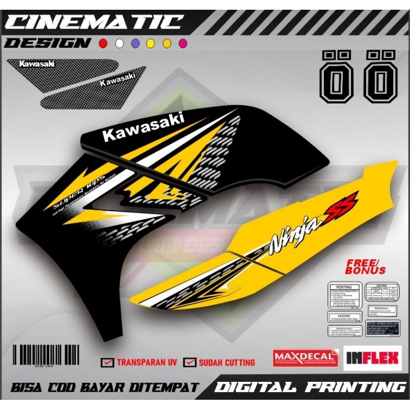 Ninja ss Pegatina Transparente Personalizada Para Rayas 15a Puede ...