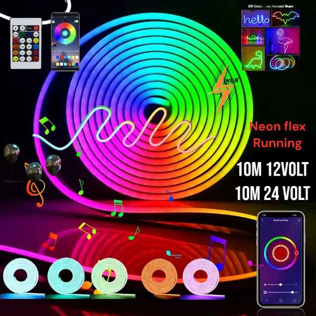Led Neón FLEX Corriendo DC24Volt 12v 10metros (Rhyme PRO APK Name ...