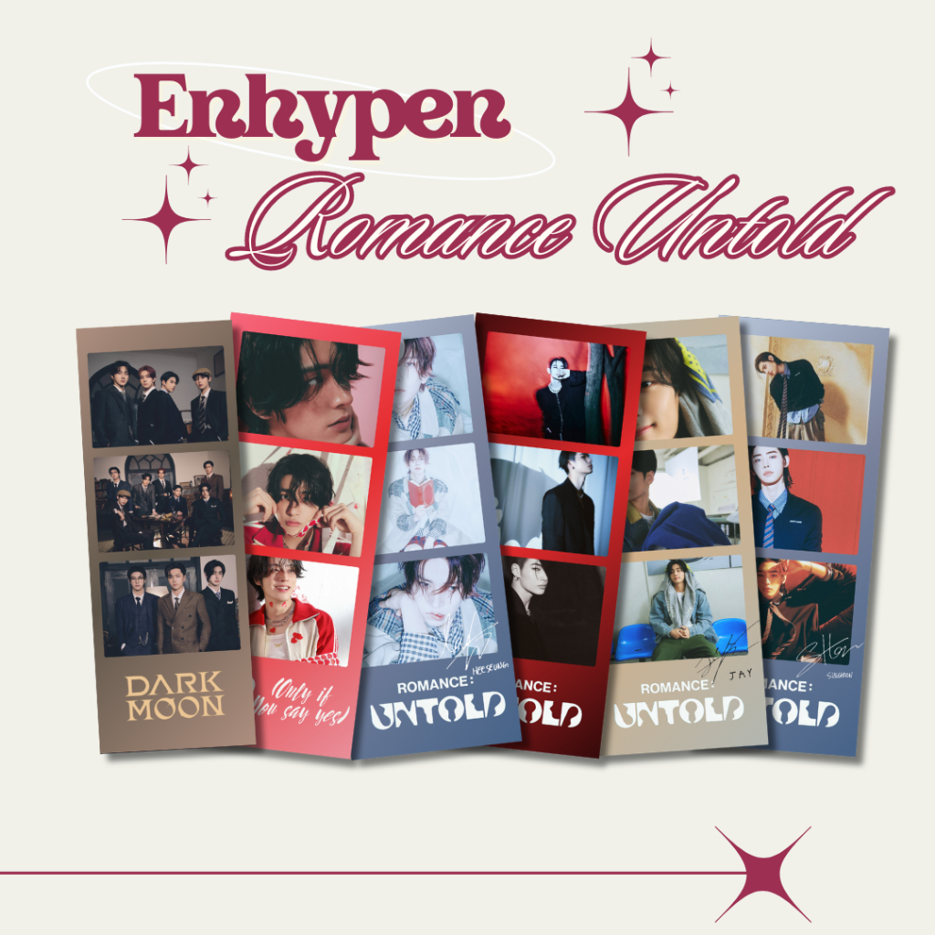 Fotostrips ENHYPEN DESIRE UNLEASH ROMANCE No Contado Y Memoria KPOP FREEBIES | Shopee México