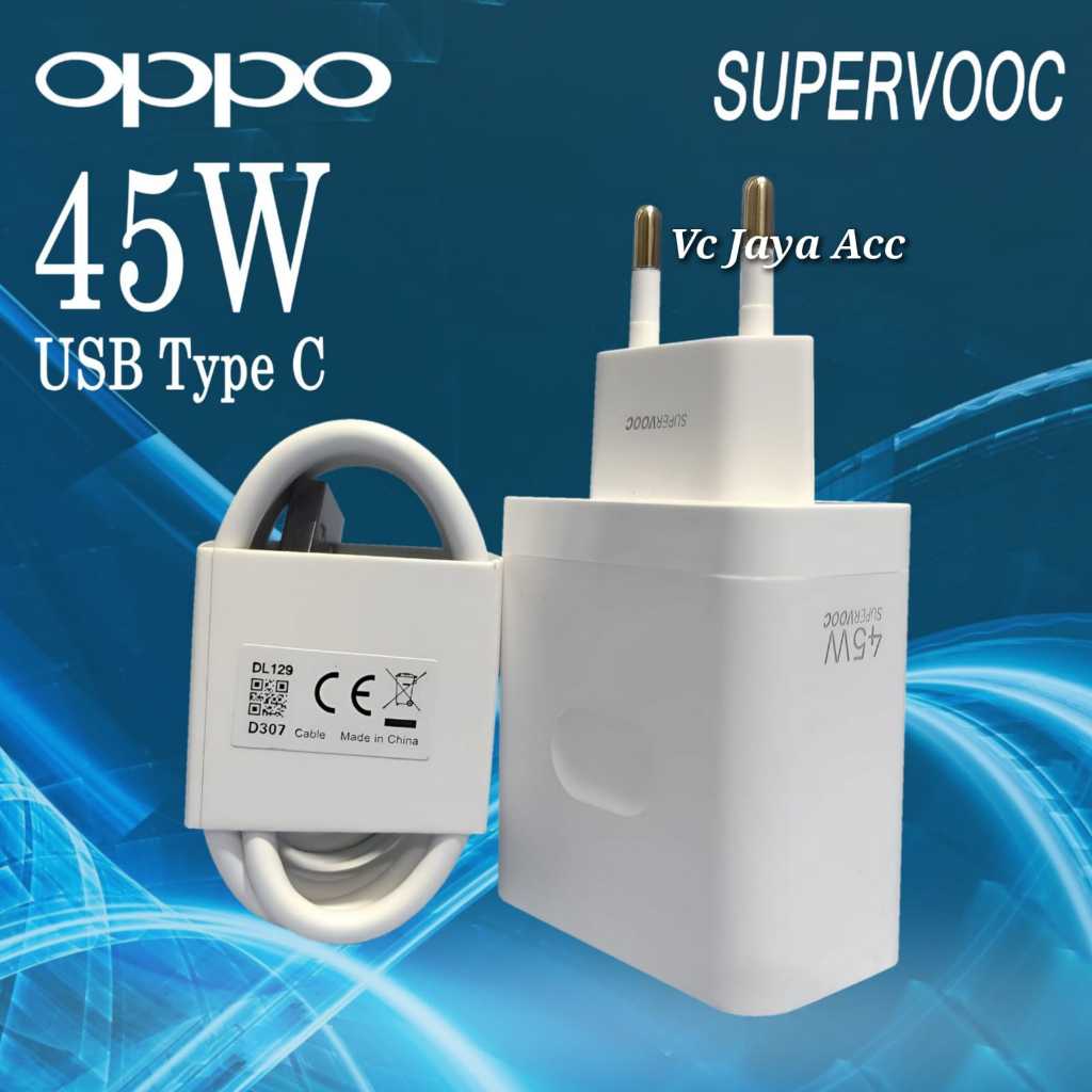 Cargador Casan OPPO 45W A3 3X Pro Nfc A60 A80 Reno 12F 4G 5G Original SUPER VOOC Tipo C | Shopee ...