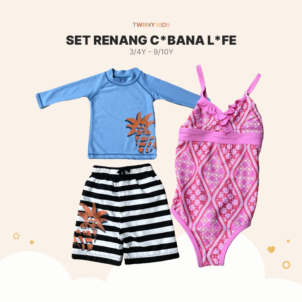 Twinny KIDS-Traje De Baño Cabana Life Para Niños Y Niñas De 3 A 10 Años ...