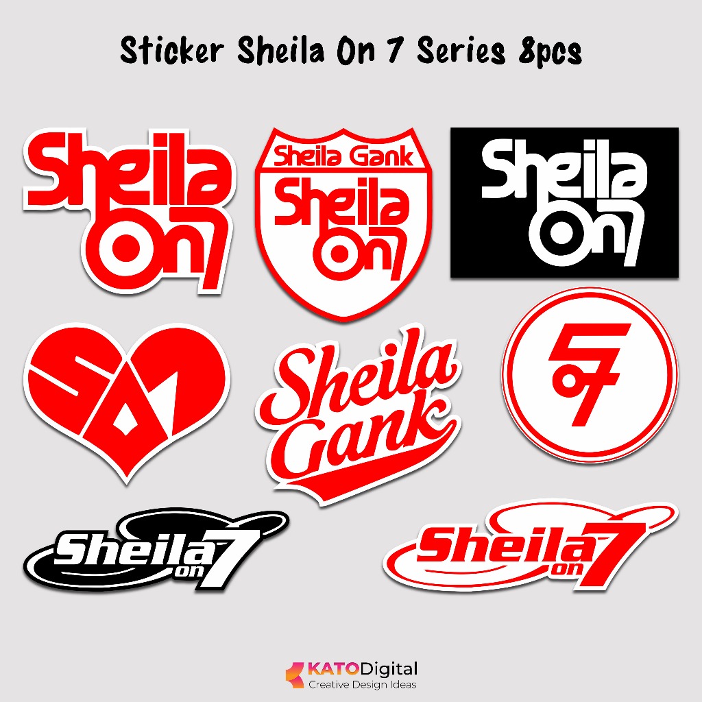 LOKAL Local Pop Band Sticker Sheila En 7 Vinilo Brillante Corte ...