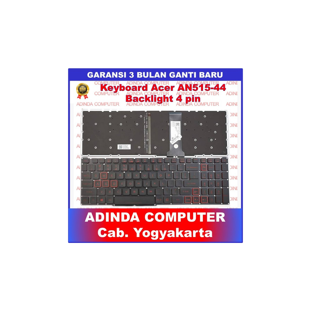 Acer Nitro 5 AN515-44 7 AN715-51 Teclado Retroiluminado De 4 Pines ...