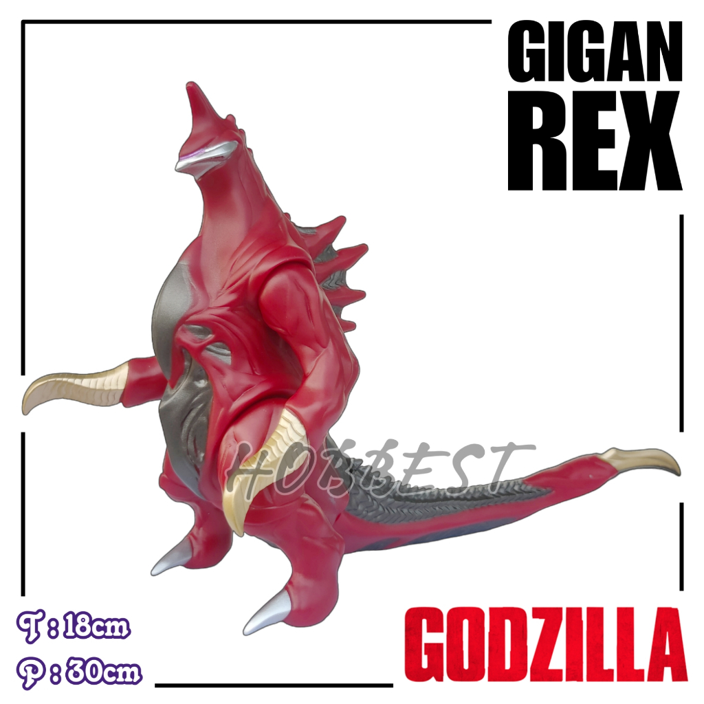 Kaiju GIGAN REX-Figura De Acción Monstruo Godzilla Pantalla Miniatura ...