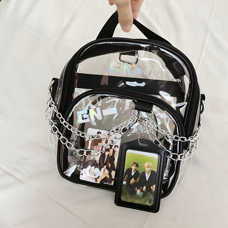 Enhypen Bolsa De PVC Negro/Concierto Transparente (Fanmade Merch Para ...