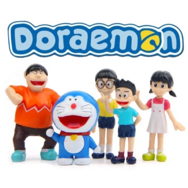 Figura De Acción Doraemon Nobita Gigante Suneo Shizuka Cake Topper ...