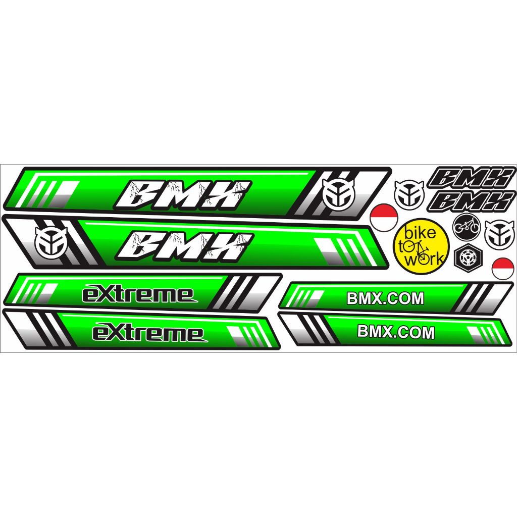 UNIVERSAL BIKE STRIPING BMX MOTIF/STICKER Todos Los LIS Pegatina ...