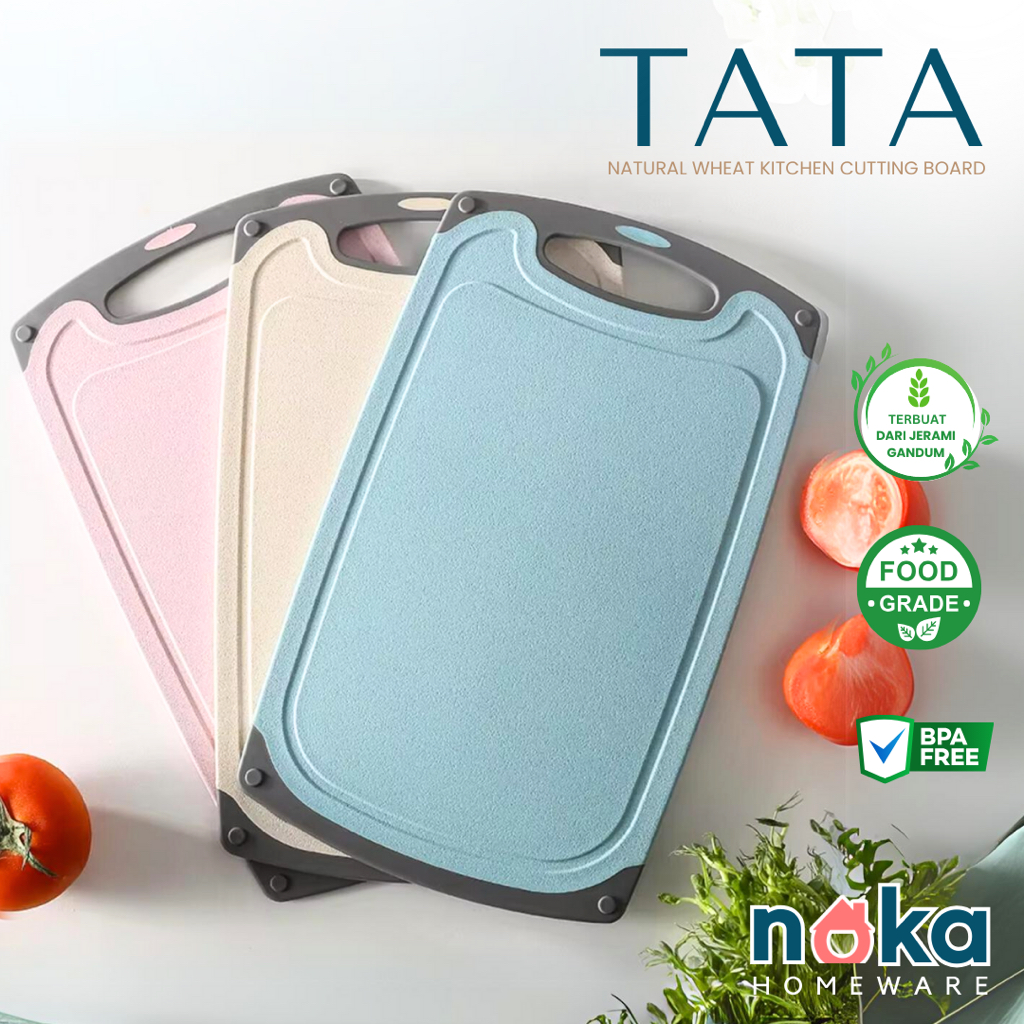 Noka | Tata Tabla De Cortar De Trigo Natural Paja Doble Cara Corte ...