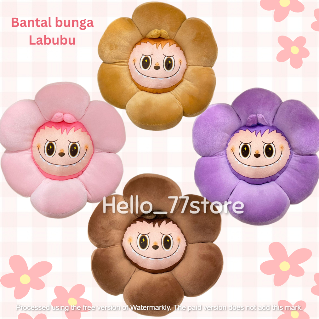 Almohada Juguetes De Peluche Sofá Bunga Flor Labubu El Monstruo ...