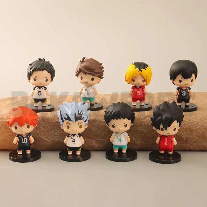 Mini Figura De Acción Haikyuu ! : Linda Versión Kawaii-Bokuto , Hinata ...