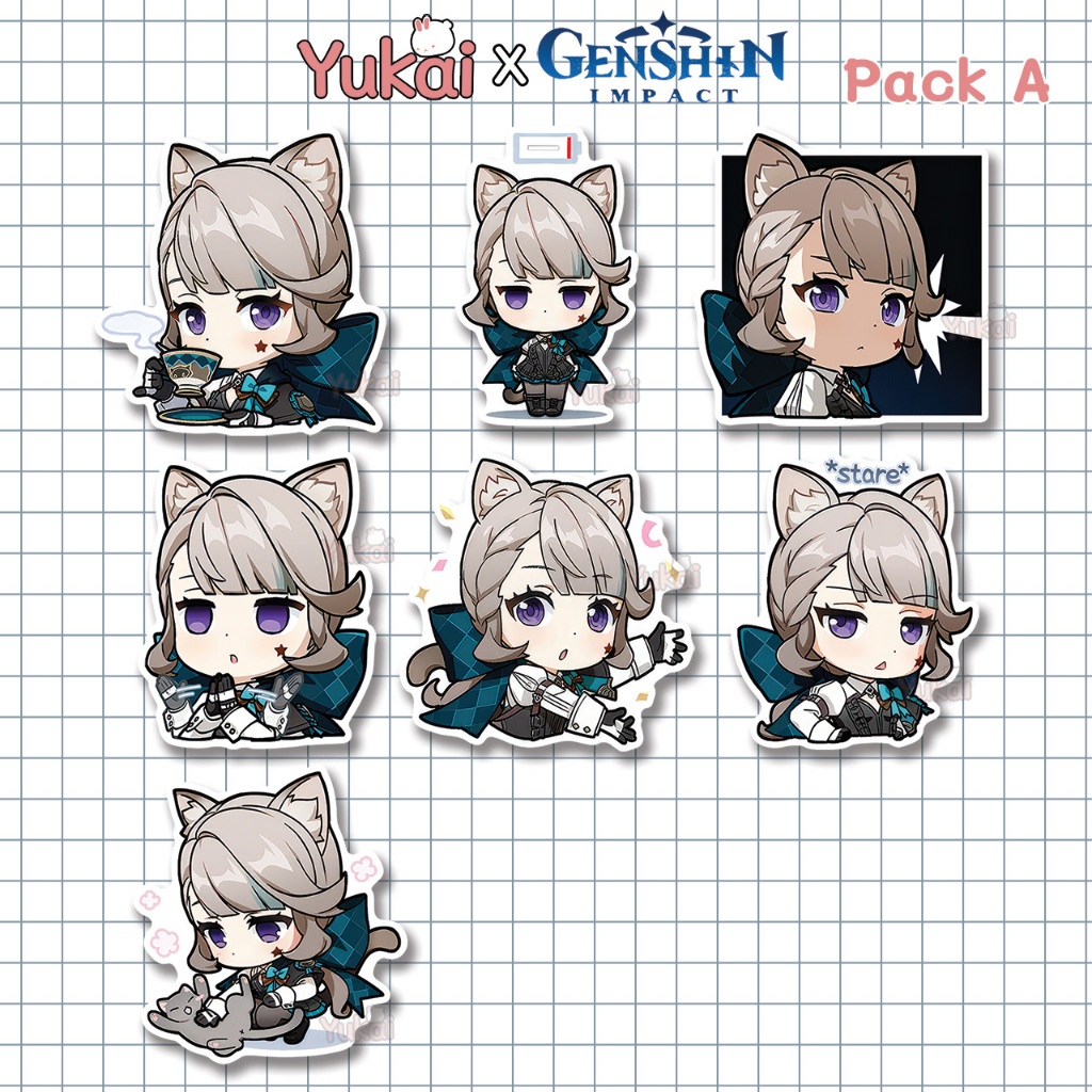 Lynette Genshin Impact Premium Pack Sticker , Pegatina Anime ...
