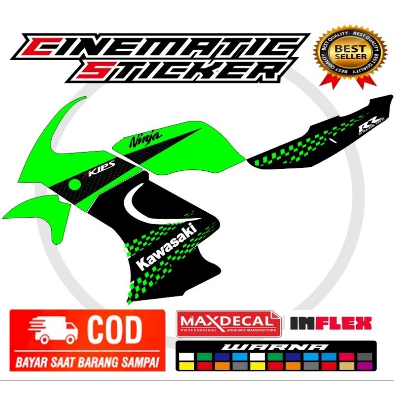 Striping ninja rr Viejas Variaciones De costum Material Transparente ...