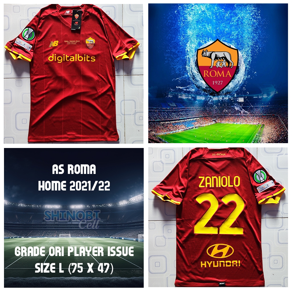 Jersey AS ROMA Home 2021/22 Vantelolo 22 Talla L GO Player Issue ...