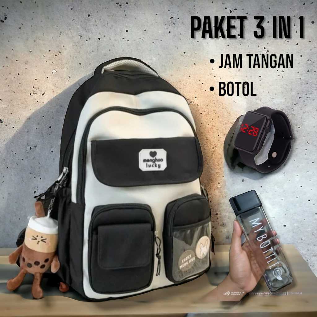 Mochila Para Niños De Escuela Media Menghuo Lucky | Shopee México