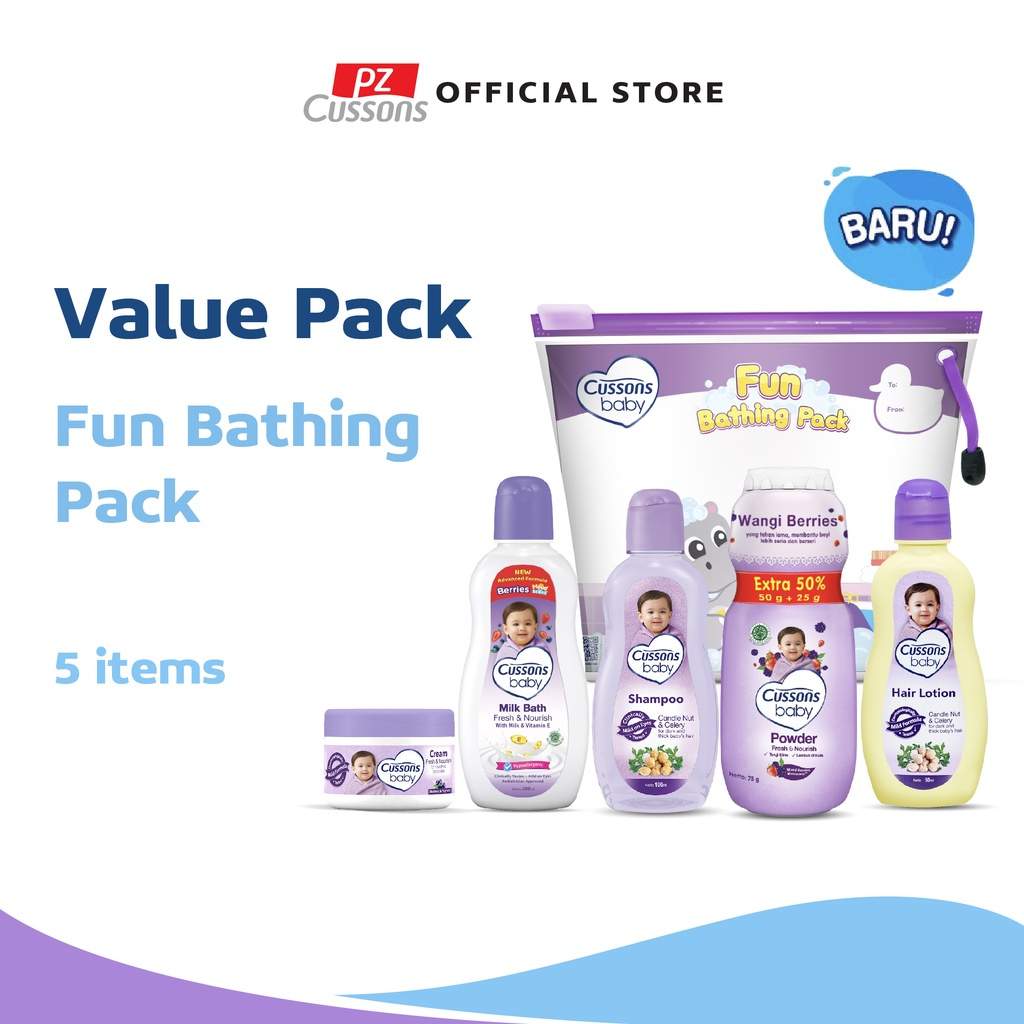 Cussons Baby Fun Bathing Pack1x Powder Suave Y Liso 50gr + 25gr (Extra ...