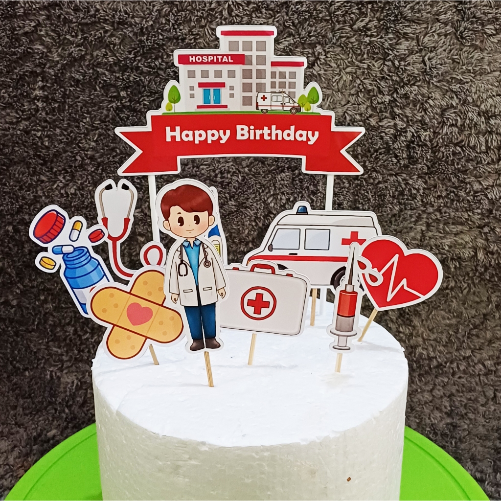 Topper Nombre Personalizado Tema Médico , Enfermera , Matrona Para El ...