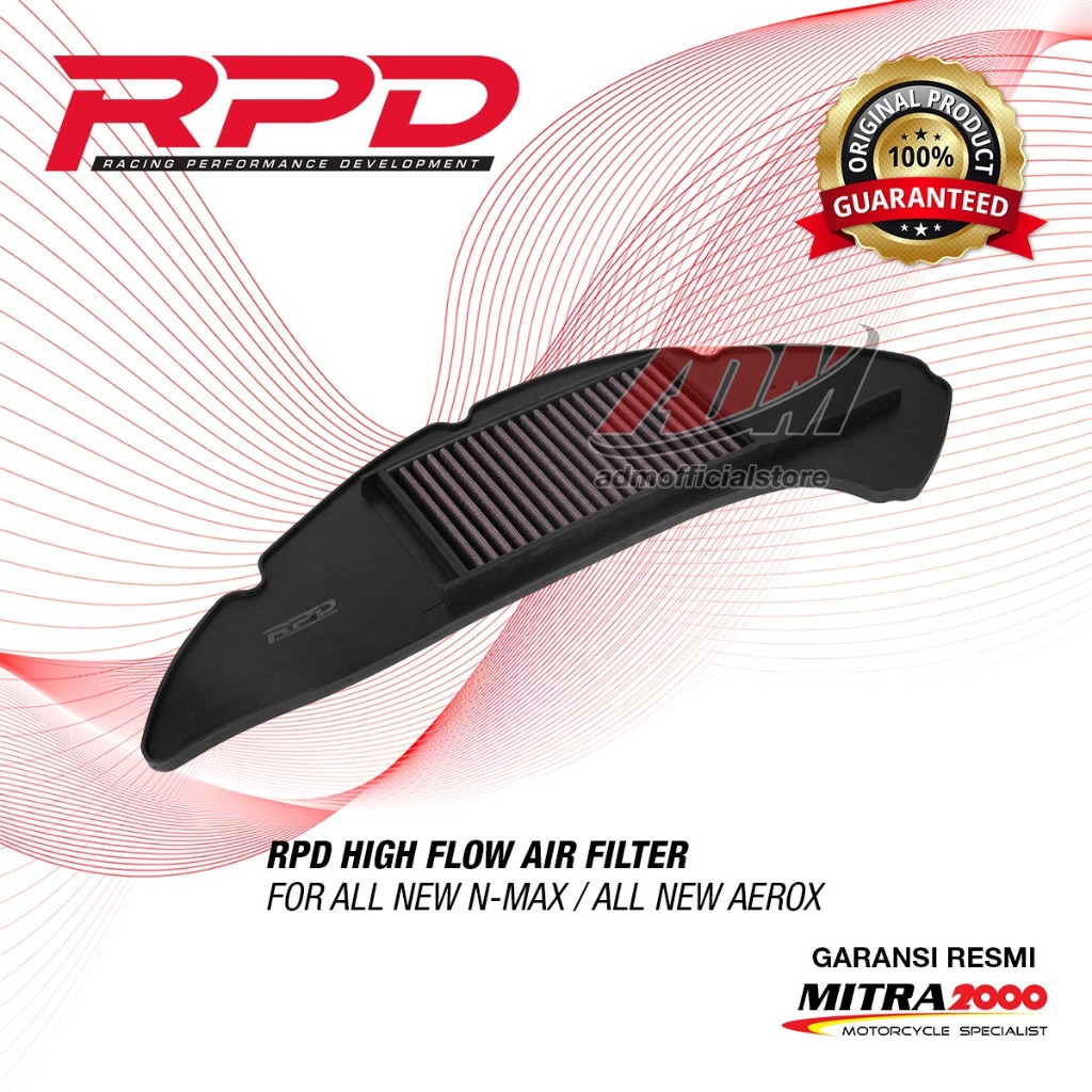 Filtro De Aire Rpd N-Max Turbo/Todo Nuevo Aerox (Alto Flujo) | Shopee ...