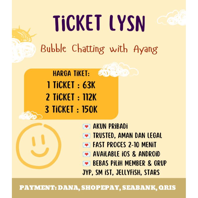 Venta De Entradas De LYSN BUBBLE . ¿ Ordenar ? MANUAL Tf | Shopee México