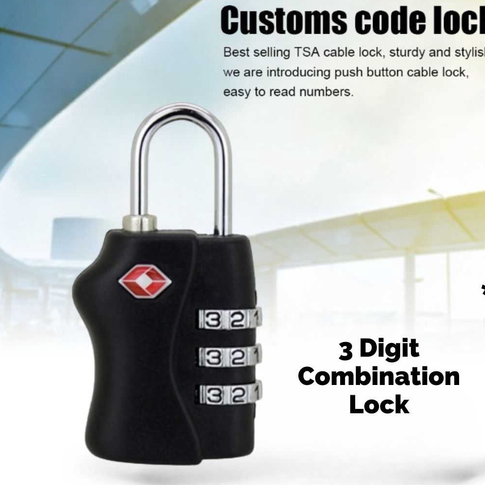 Wow CJSJ Maleta De 3 Dígitos Contraseña TSA Lock TSA338CJSJ Número ...