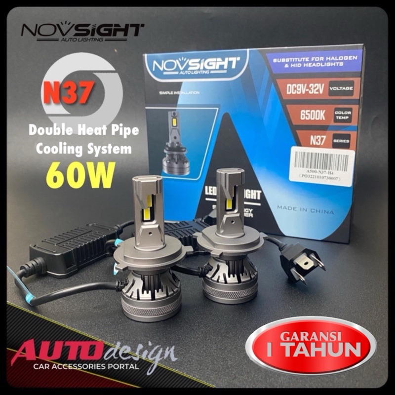 Novsight A500 N37 Luz Led Para Coche 6500K H4 H1 H3 H7 H8 H11 H16 HB3 ...