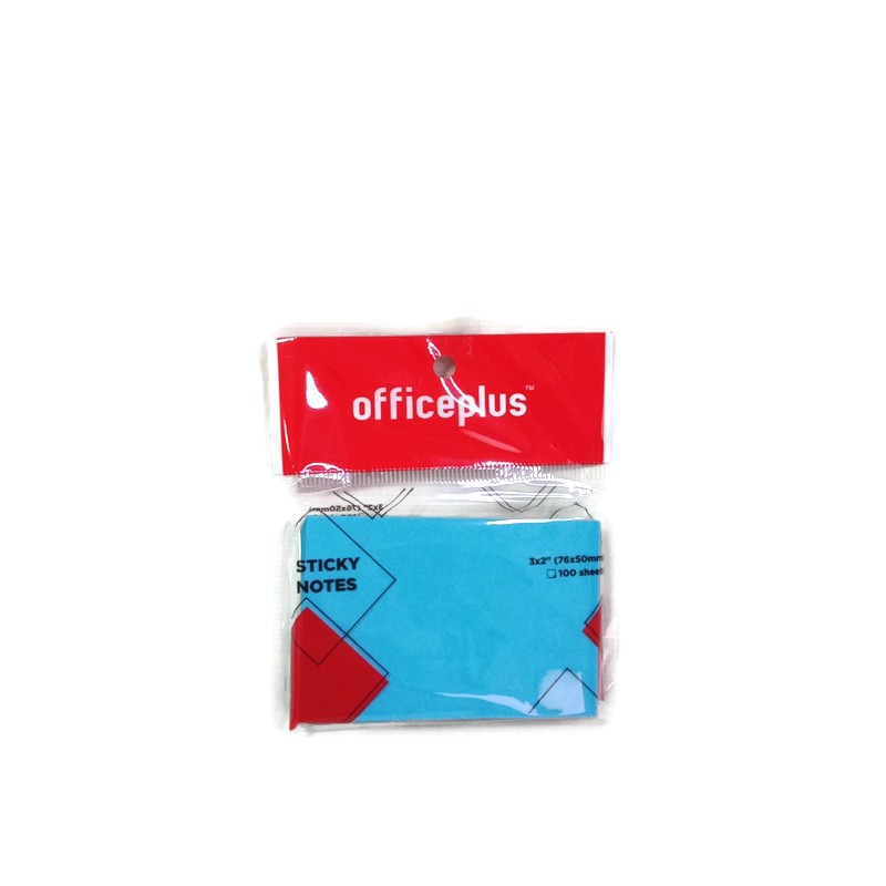 Gramedia Malang-OfficePlus Nota Adhesiva 3x2 " 100 Hojas Azul Neón | Shopee México