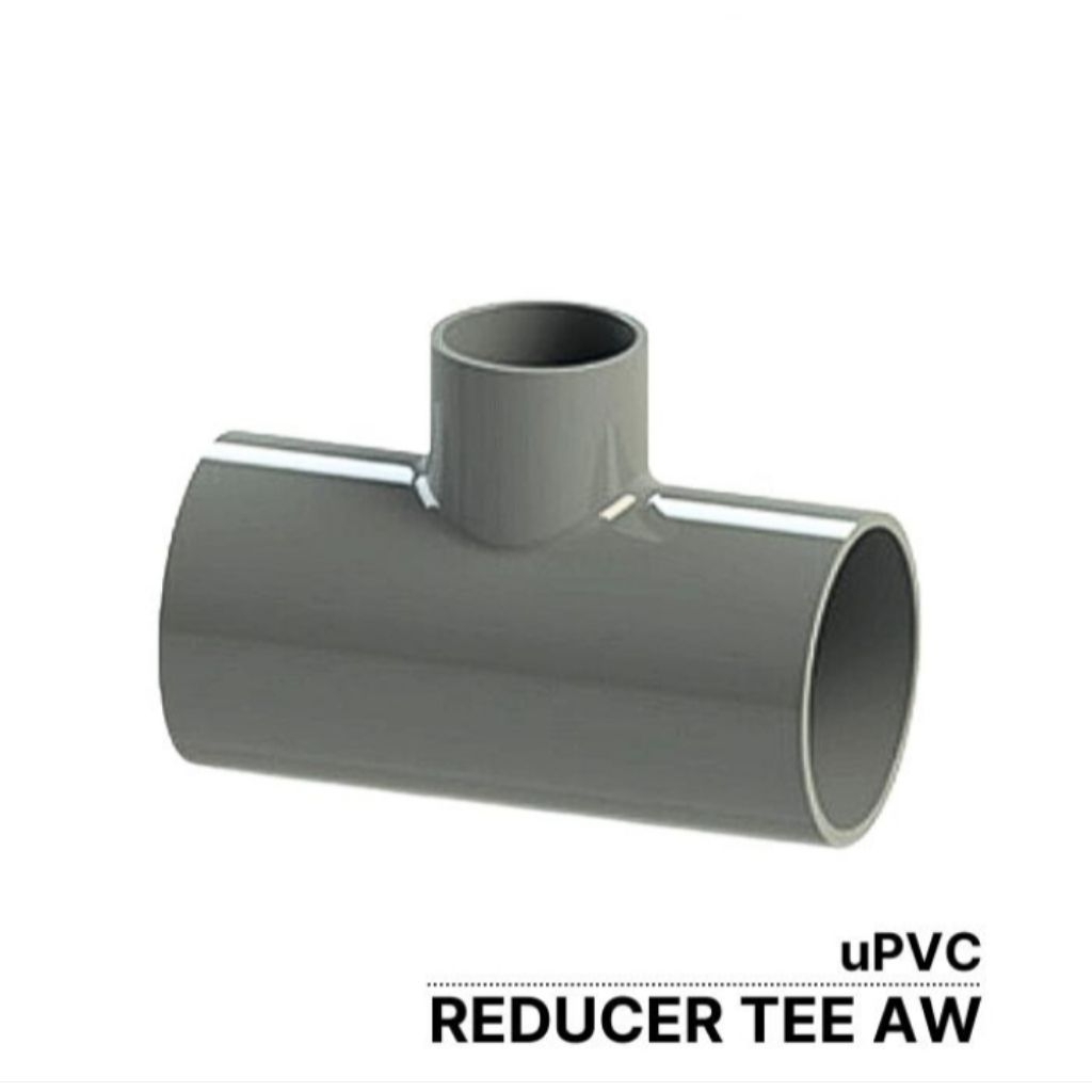 Vlok Tee PVC AW 1-1/4 X 3 Pulgadas Reductor " Flok JIS 4x3 Rojo T ...