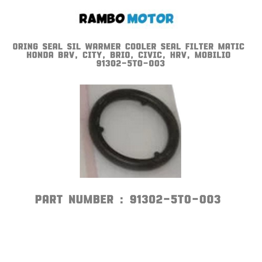 Junta Tórica Del Filtro Calentador Enfriador HONDA BRV , CITY , BRIO ...
