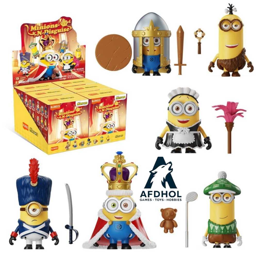 BLOKEES MINIONS Caja Ciega Serie MOKOO 01 Figuras-N-DISGUISE Rey BOB ...