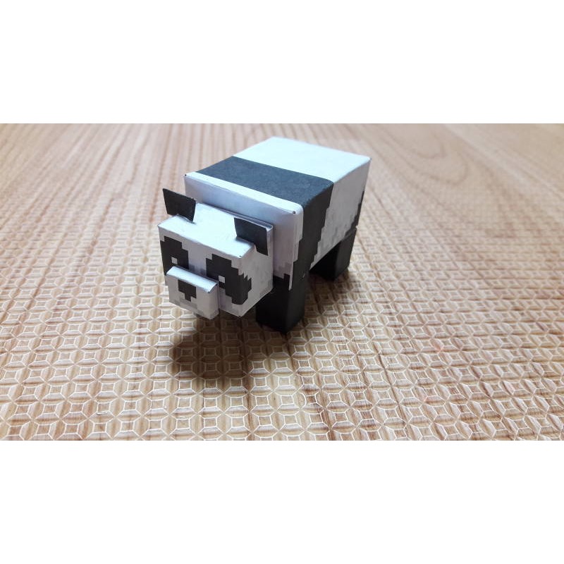 Panda Animal Minecraft Papercraft (Forma Terminada Como En La Foto Y La ...