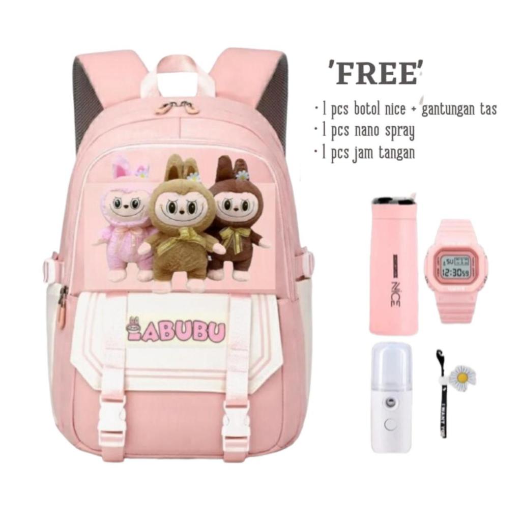 Labubu TRIPEL Mochilas Para Niñas Bolsas Escolares Para Niños De ...