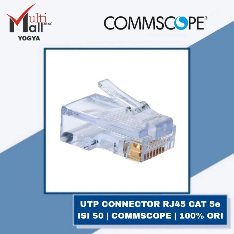 Conector De Commscope UTP RJ45 Cat 5 5e Original RG-45 50pcs | Shopee ...