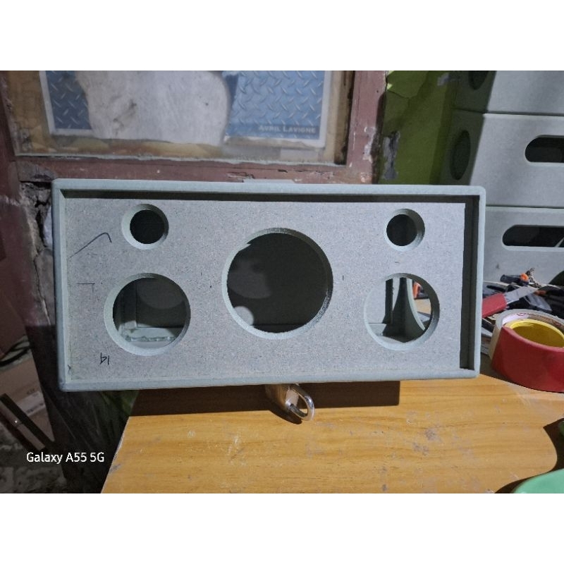 Caja Personalizada 2,1 SUB 4 Pulgadas Medio 2,7 tweeter 1,2 P38 x L18 x T18 , . + Divisor ...