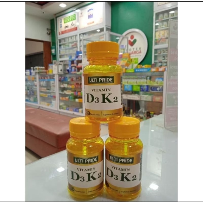 Ulti PRIDE Vitamina D3 K2 Contiene 30 Cápsulas Blandas Vitaminas Para ...