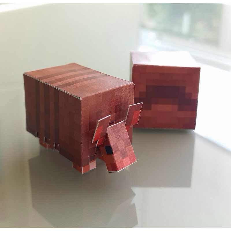 Armadillo Minecraft Papercraft (Forma Terminada Como En La Foto Y La ...